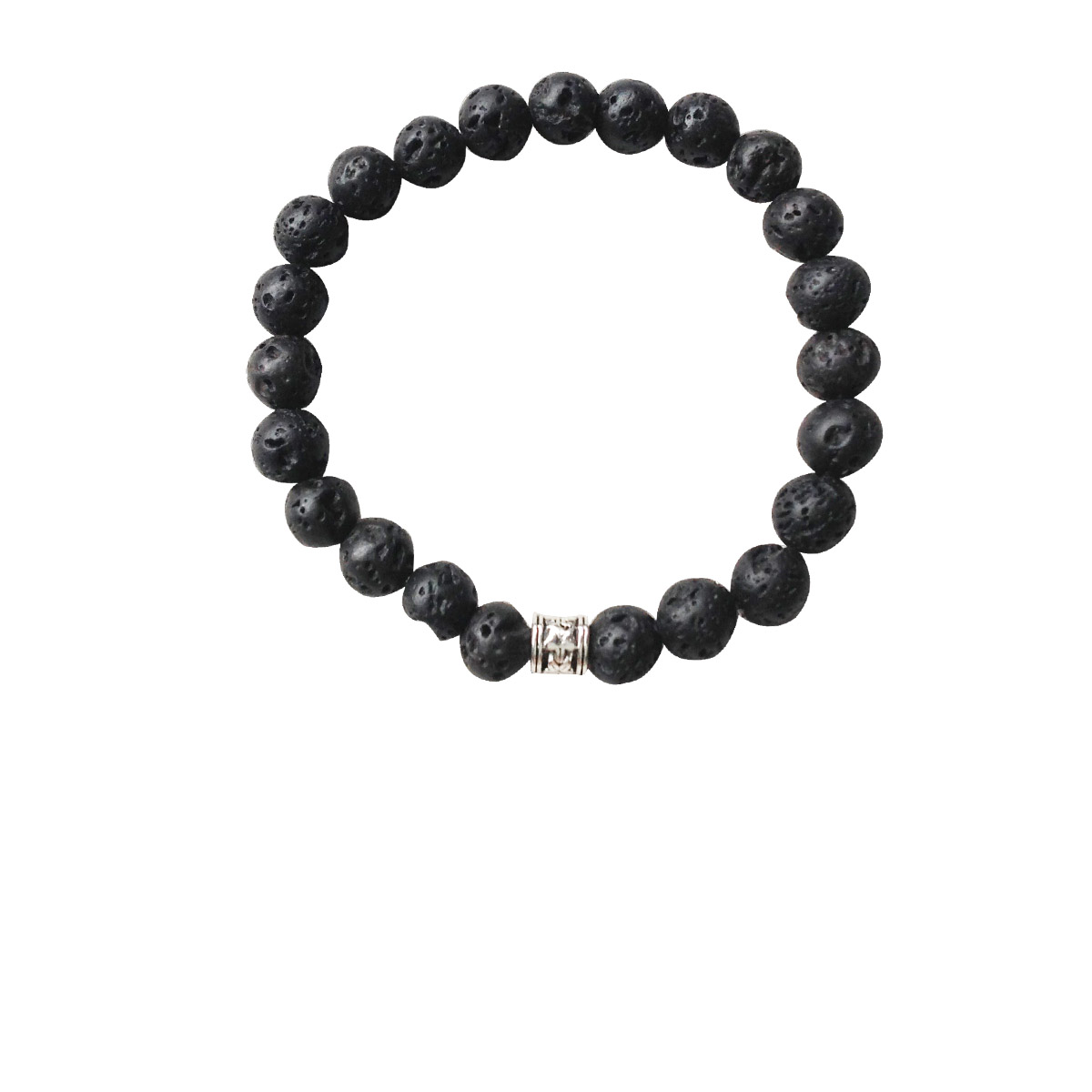 Black Lava Stone Bracelet | Urban Mens Bracelet - finga-nails Black Lava Stone Bracelet | Urban Mens Bracelet - finga-nails